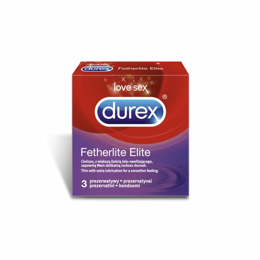 DUREX Fetherlite Elite prezervatīvi, 3 gab. | Medplaza